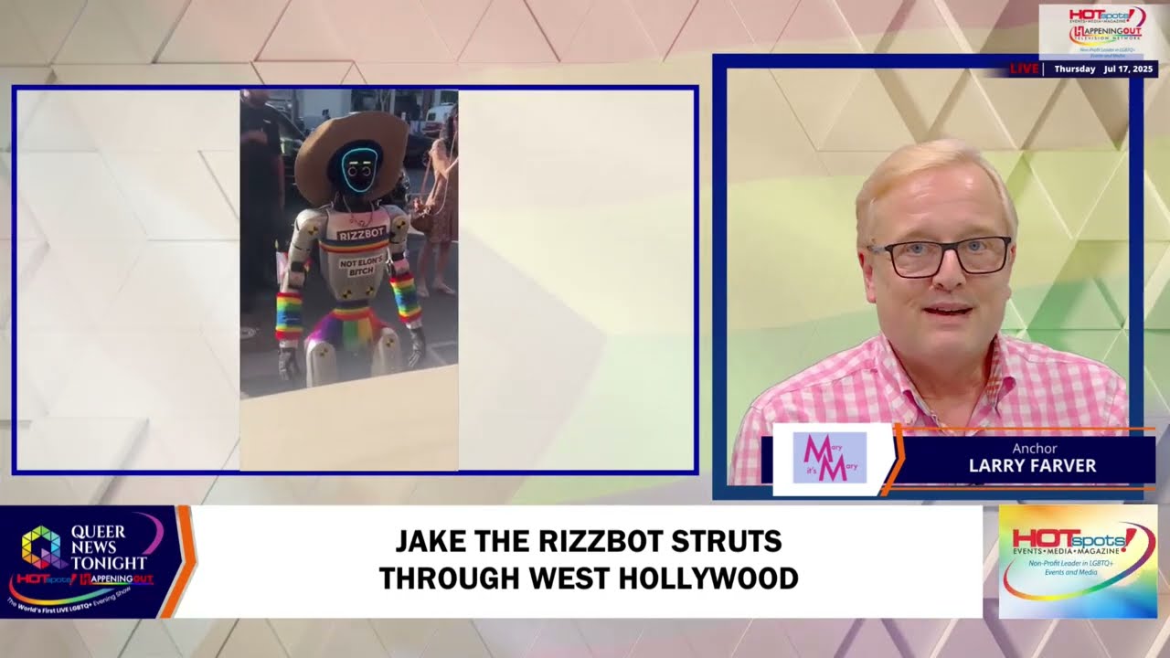 Gay ‘Jake the Rizzbot’ Struts Through West Hollywood | Hotspots Magazine