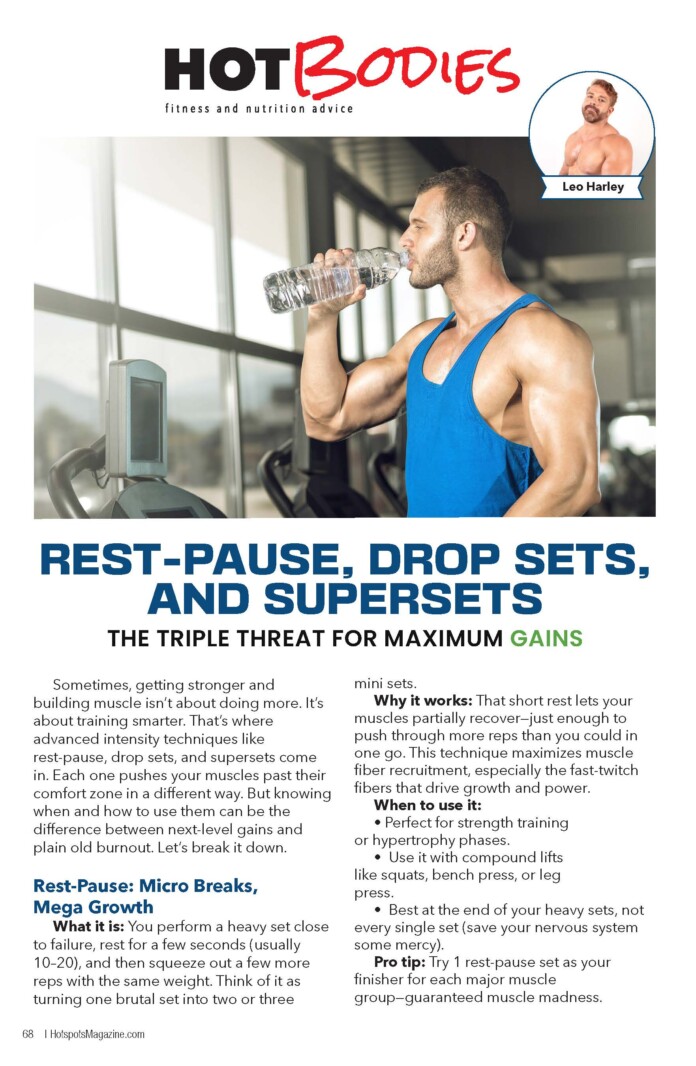 Rest-Pause, Drop Sets, and Supersets | Hotspots Magazine
